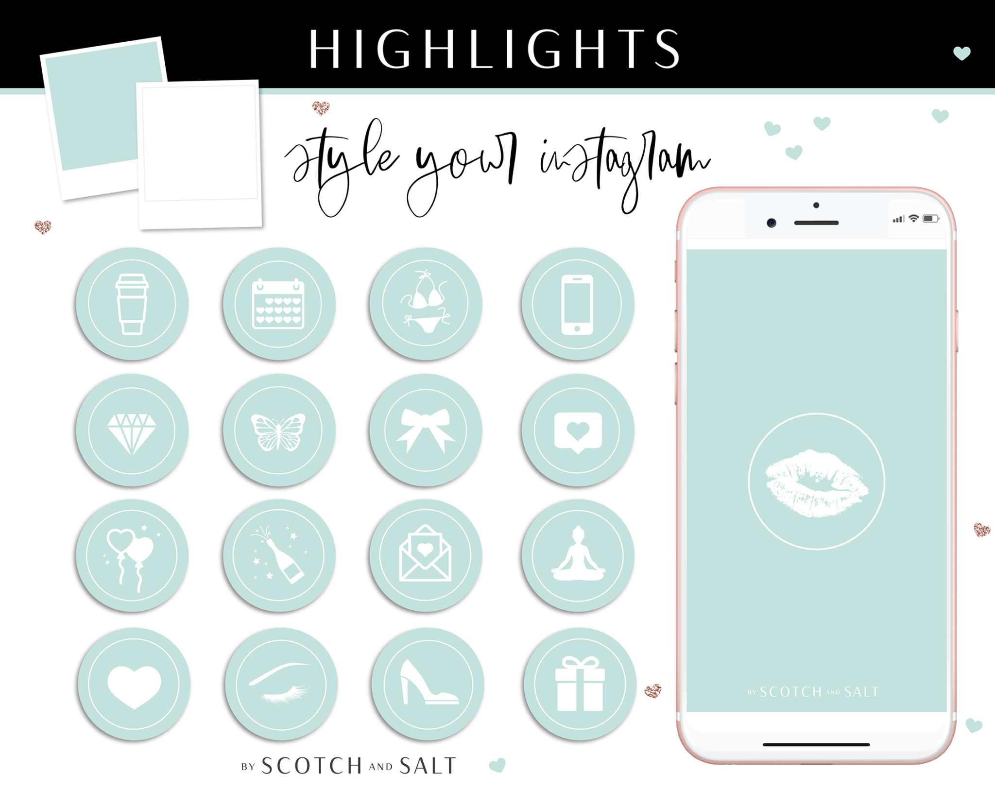 Mint instagram highlights for Stories - Scotch and Salt