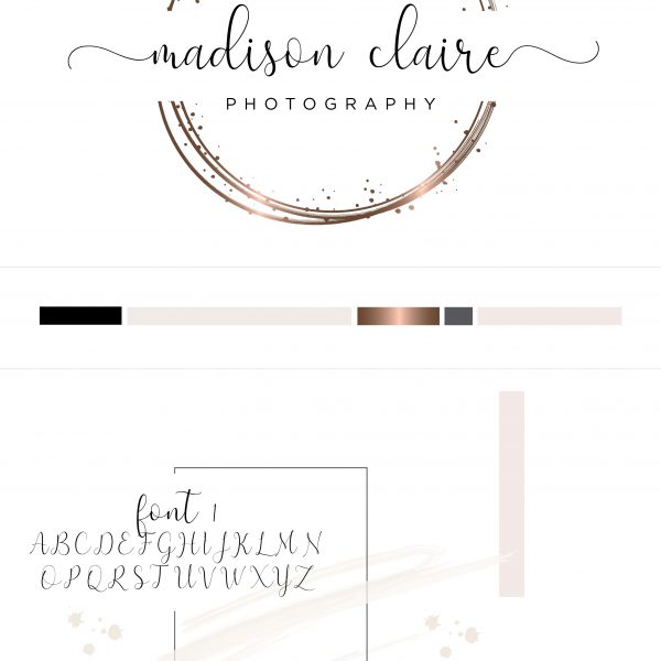 Rose Gold Circle Frame with Dots Logo - Scotch and Salt